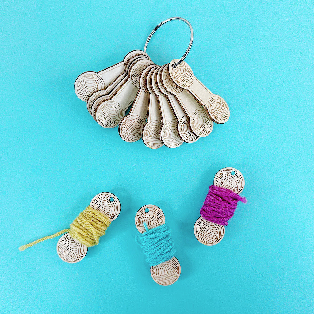 Die Cut Wooden Yarn Bobbins – Hello Bargello