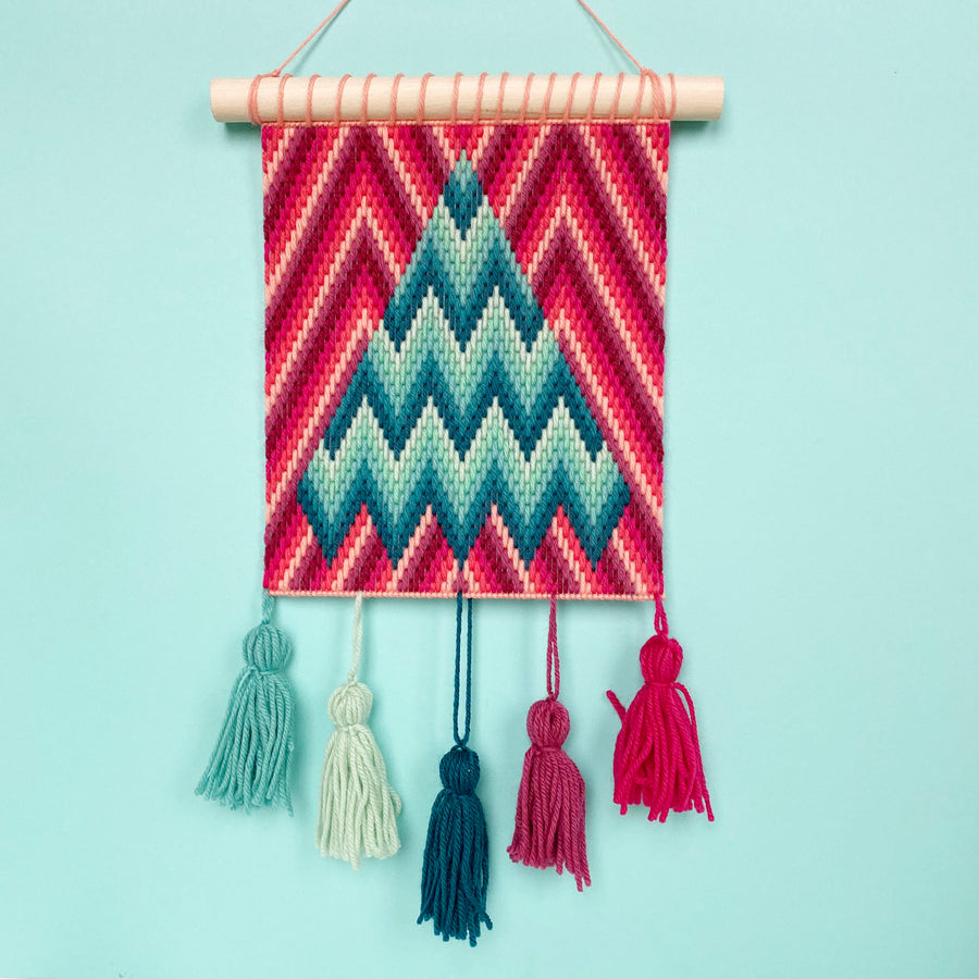 "O Chevron Tree" Wall Hanging Digital Pattern – Hello Bargello